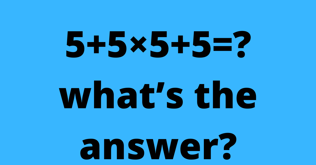 5 5 5 5 What s The Answer 5 5 5 5 What s The Answer